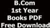 B.Com 1st Year Books PDF Free Download