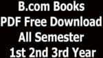 B.com Books PDF Free Download All Semester 1st 2nd 3rd Year