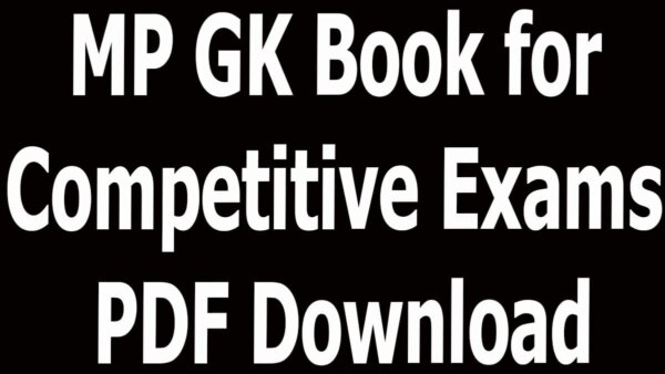 MP GK Book for Competitive Exams PDF Download