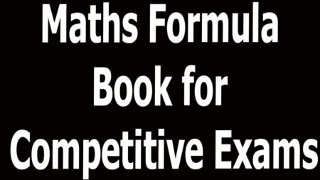 Maths Formula Book for Competitive Exams